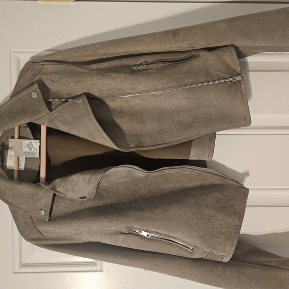 Primark | Jackets & Coats | Primark Gray Leather Jacket | Poshmark
